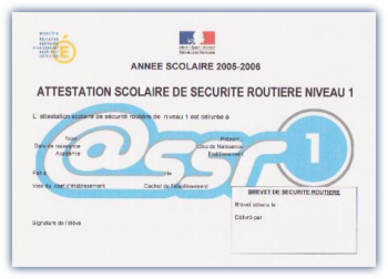 ASSR - PEREMIS DE CONDUIRE ASSR